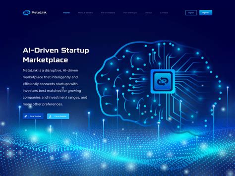 Ui Ux Landing Page Design For Meta Link Metaverse Platform Landing