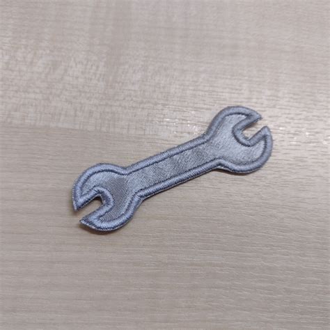 Motif Patch Diy Work Tool Spanner Malenas Patches