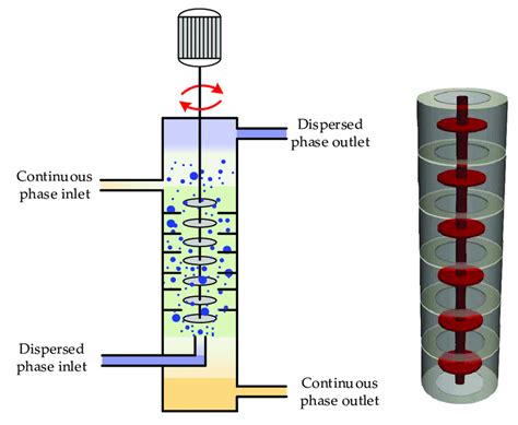 schematic representation and a subsection of the axisymmetric