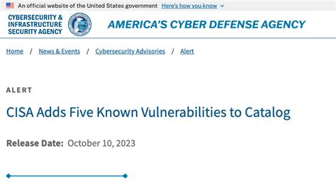 Cisa Kev 警告 231010：adobe ／cisco／microsoft／2 などの5件の脆弱性 Iot Ot