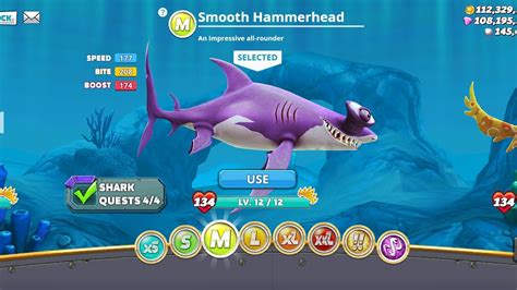 Hungry Shark World Gameplay Walkthrough Part 8 - Smooth Hammerhead (ios ...