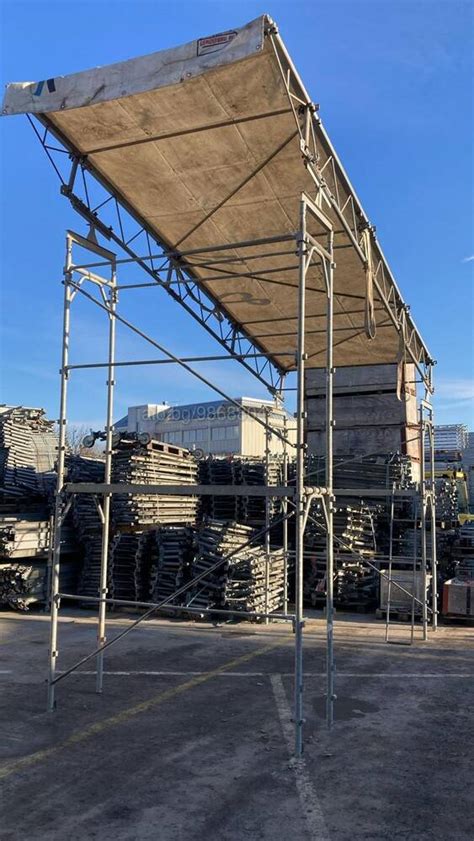 Временен покрив навес за строителен обект паркинг двор Готови конструкции София Про