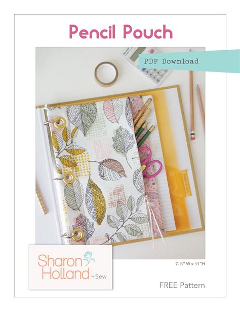 Pencil Case PDF Sharon Holland Designs