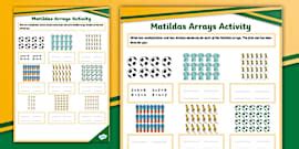 Array Nbows Art Activity Mathematics Multiplication Arrays