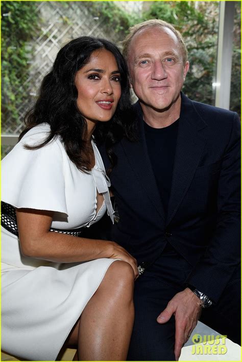 Salma Hayek And Husband Francois Henri Pinault Couple Up At Giambattista