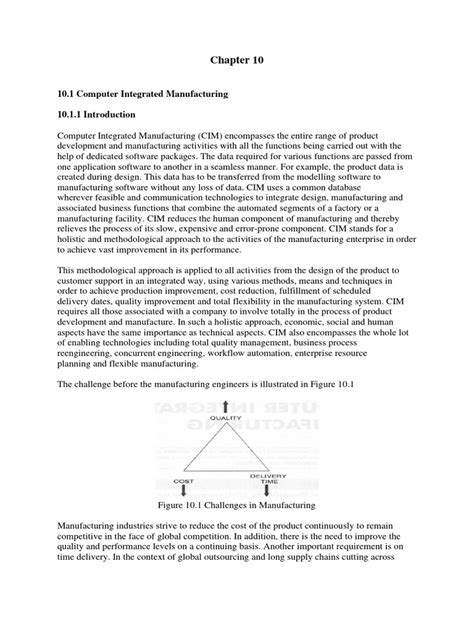 Robotics Chapter 10 Computer Integrated Manufacturing Download Free
