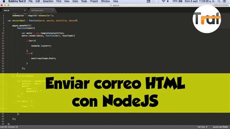 Nodejs Enviar Email Html Tutorial En Español Youtube