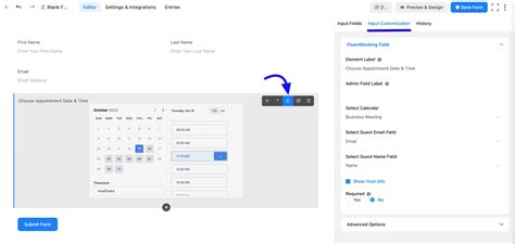 Fluentbooking Field In Fluent Form Fluent Forms