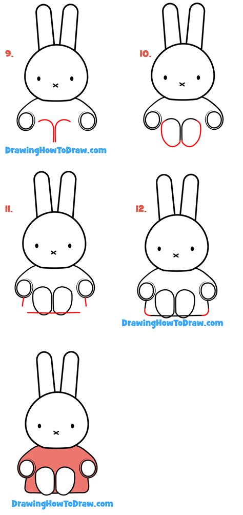 Learn How To Draw Miffy From Miffy And Mates Cute Kawaii Bunny Rabbit