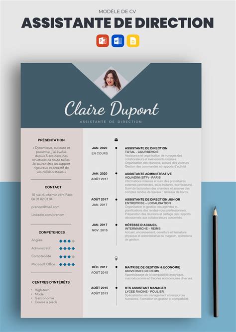 Cv Assistante De Direction à Télécharger Exemples Cv Market