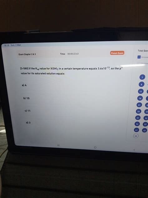 If The K Sp Value For X OH StudyX