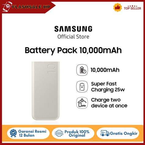 Jual Powerbank Samsung Mah W Beige White Type C Fast Charging Original Shopee Indonesia
