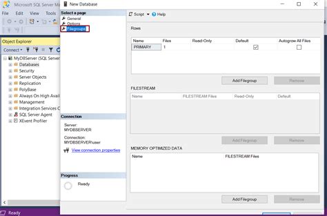Create Database In SQL Server