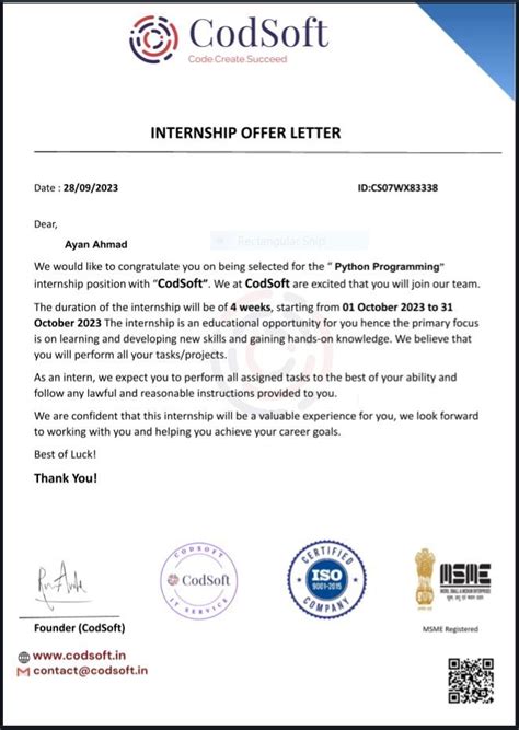 Ayan Ahmad On Linkedin Internship Pythonprogramming Learningopportunity Careergrowth