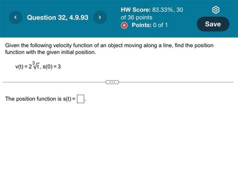 solved question 32 4 9 93 of 36 points points 0 of 1