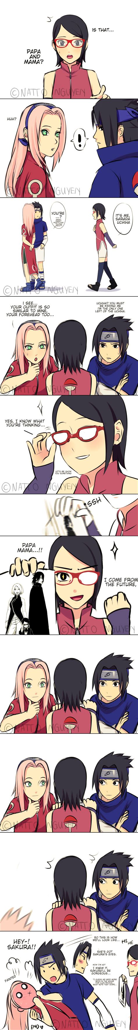 Sarada Meets The Sasusaku In The Past By Nattouh On Deviantart