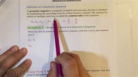 Geometric Sequences Youtube