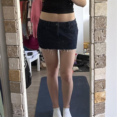 Vintage Gap Low Rise Denim Mini Skirt Micro Mini Low Depop
