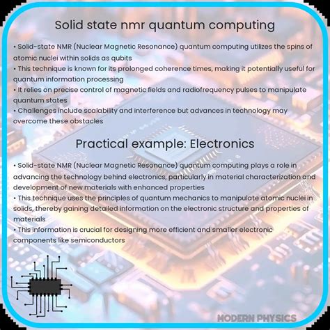 solid state nmr quantum computing cohesion speed and precision