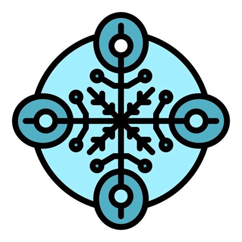 Premium Vector Crystal Snowflake Icon Outline Crystal Snowflake