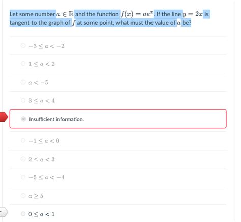 Solved Let Some Number AR And The Function F X Aex If The Chegg