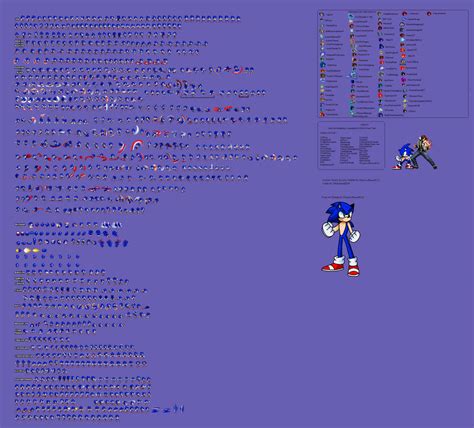 Sonic Sprite Sheet By Lordx19392 On Deviantart