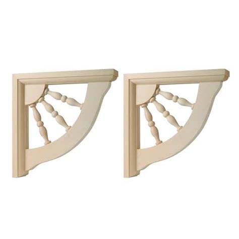 Waddell Decorative Spindle Brackets Set Of 2 15 In X 7 In X 7 In