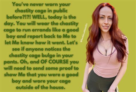 Have you ever left the house while wearing your chastity cage? Where is ...