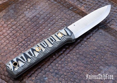 Lt Wright Knives Maverick Scout Whitecoyoteblack Micarta A2