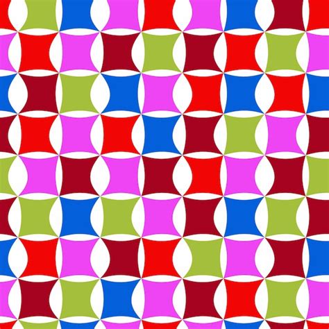 Premium Vector Multicolor Checkerboard Seamless Pattern Retro Groovy