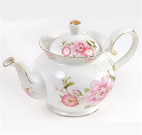 Чайник заварювальний 5485 троянда 1200 мл порцеляна Sh ціна 829 грн