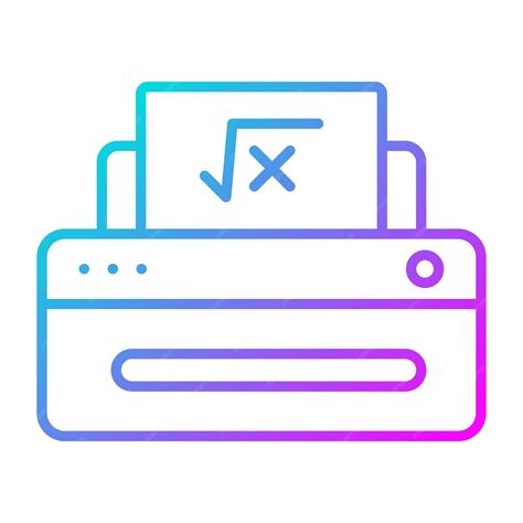 Premium Vector Print Math Sheet Vector Illustration Style