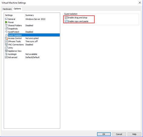 how to copy and paste on virtual machine