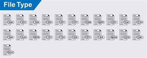 Premium Vector File Type Vector Icons