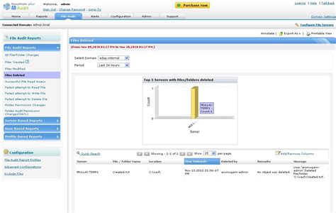 审计windows文件服务器、故障转移集群、netapp Filer和emc服务器