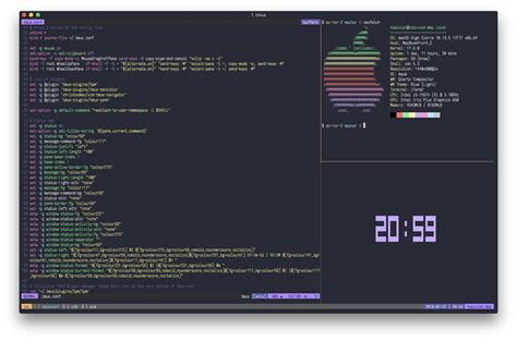 My Tmux Vim With Dracula Color Scheme For Python And Ruby Development