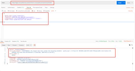 C Calling An Microsoft Graph API For Token Gives Error AADSTS The Request Body Must