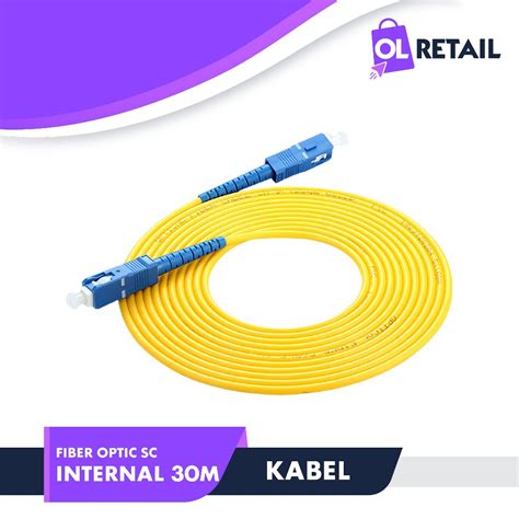 30m SC Fiber Optic Patchcord 30 Meter Fiber Optic Patch Cord Cable Shopee Malaysia