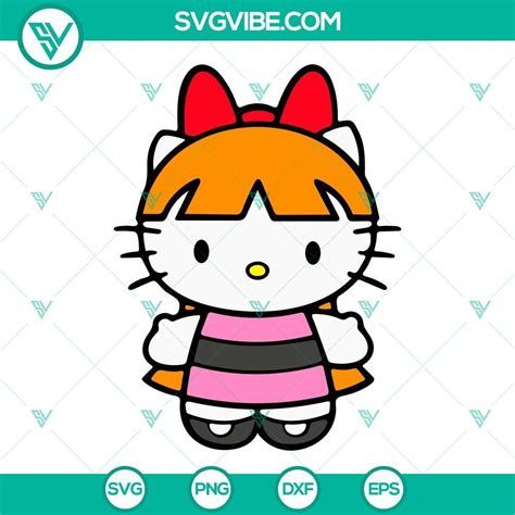 The Powerpuff Girls Svg File Bundle Blossom Svg Download Hello Kitty