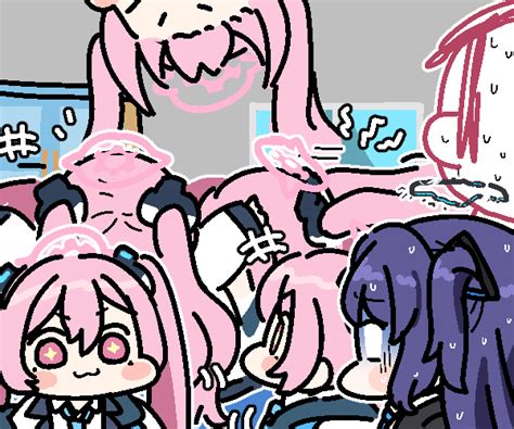 Jazz Jack Doodle Sensei Blue Archive Koyuki Blue Archive Sensei Blue Archive Yuuka