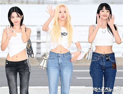 시원한 배꼽노출 소연 우기 민니 시선 강탈하는 공항패션[엑s Hd화보] 나무뉴스