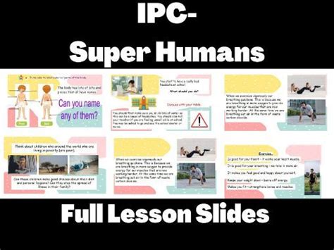 Ipc Super Human Unit Slides Complete Unit Slides Teaching Resources