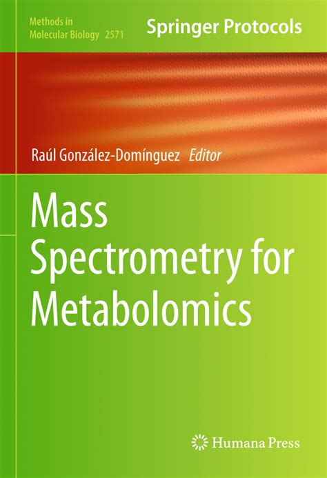 Pdf Mass Spectrometry For Metabolomics