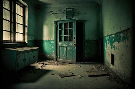 Premium Photo Abandoned Asylum In Empty Littered Area Of Old Building
