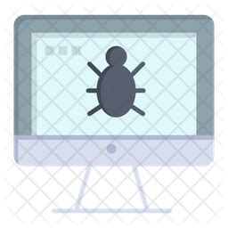 Application Bug Icon Download In Flat Style