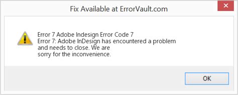 how to fix error 7 adobe indesign error code 7 error 7 adobe