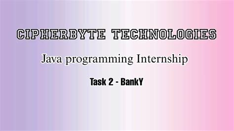 Anser Basha On Linkedin Internship Javaprogramming Javadevoloper Cipherbytetechnologies