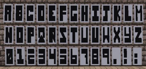 Minecraft Banner Letters Amulette