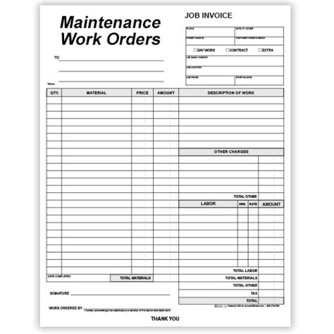 Property Management Work Order Template Printable Word Searches