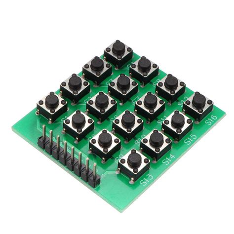 Keyboard Module 4 X 4 Matrix 16 Buttons Micro Wire Pt
